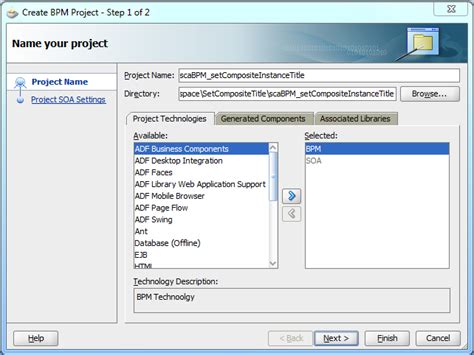 Soa Suite 11g Set The Composite Instance Title With A Bpm Component Conclusion Amis