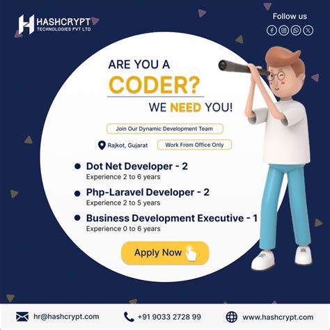 hashcrypt technologies pvt ltd hiring it team on linkedin hiring rajkothiring jobopening