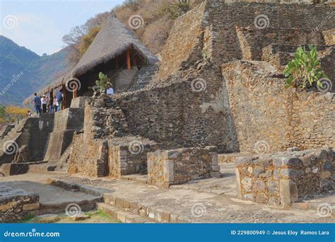 Aztec Pyramid Of Malinalco Near Toluca City Mexico Vi Editorial Stock