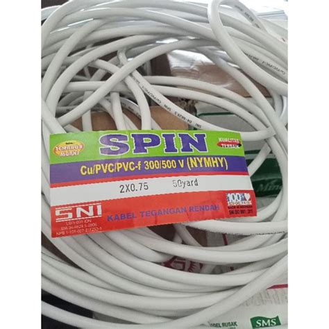 Jual Kabel Listrik Meteran 2x0 75 Tembaga Murni Spin Nym Hyo Lotus Meteran Shopee Indonesia