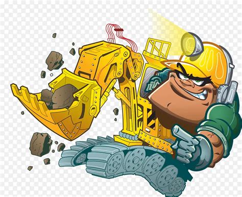 矢量手绘挖掘机变形人png图片素材下载 图片编号qvvzjvlw 免抠素材网