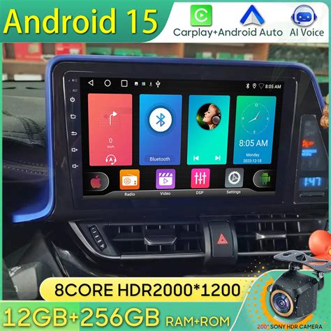 Android 15 Car Radio For Toyota C Hr Chr 2016 2020 Gps Navigation