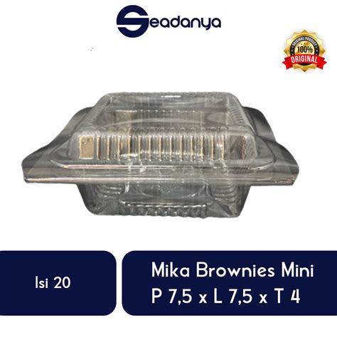 Jual Mika Brownies Bronis Mini Isi Bx A P L T Mica Untuk Brownis Tart Mini