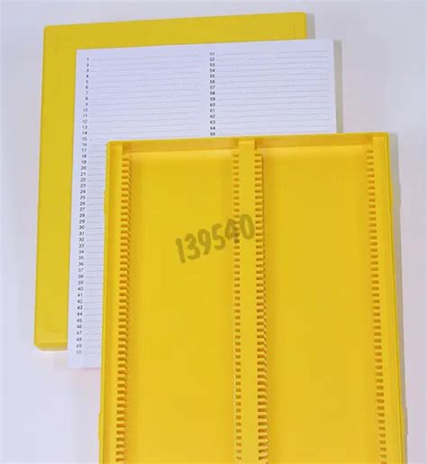 Polystyrene Box For 100 Microscope Slides Yellow
