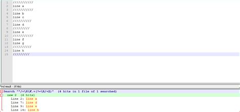 Notepad Regex To Find Lines That Match A Specific Pattern Stack Overflow