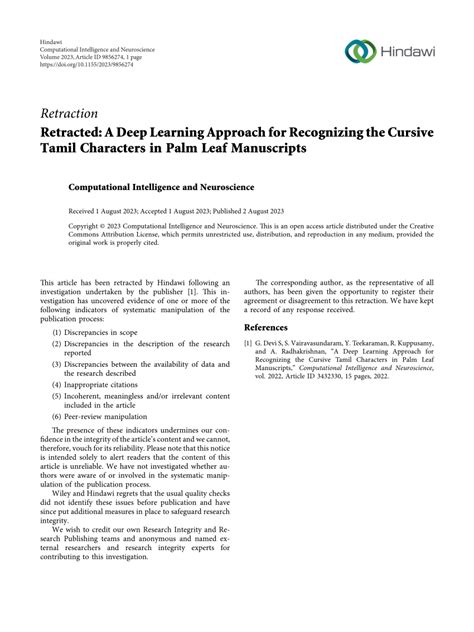 Pdf Retracted A Deep Learning Approach For Recognizing The Cursive