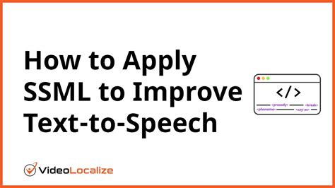 How To Apply Ssml To Improve Text To Speech Youtube