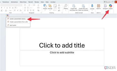 i created an entire powerpoint presentation using copilot and designer