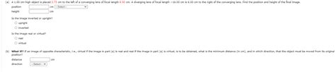 Solved Position Height Cm Select Cm Is The Image Chegg