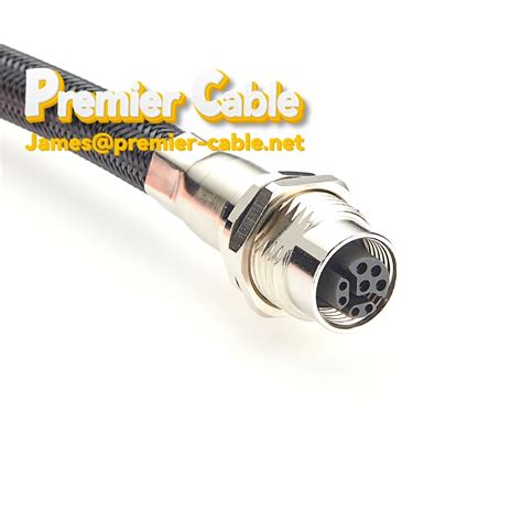 M12 Y Coded Cable Connector For Fieldbus And Ethercat Industrial Waterproof Circular Connector