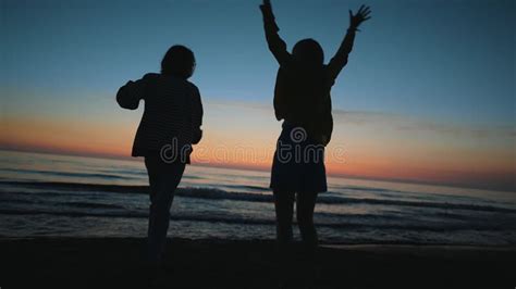 Two Girls Dance Stock Video Video Of Ocean Nature 268929119