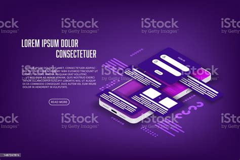 벡터 아이소메트릭 모바일 사용자 로그인 보안 데이터 보호 사용자 이름과 비밀번호로 로그인하십시오 개념에 대한 스톡 벡터 아트 및 기타 이미지 Istock