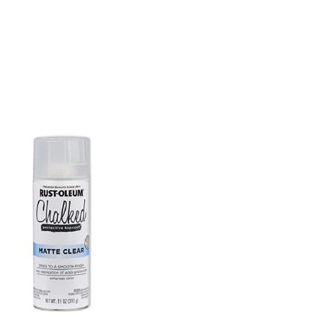 Rust Oleum 12 Oz Chalked Clear Ultra Matte Topcoat Sealer Spray 6 Pack 302599 The Home Depot