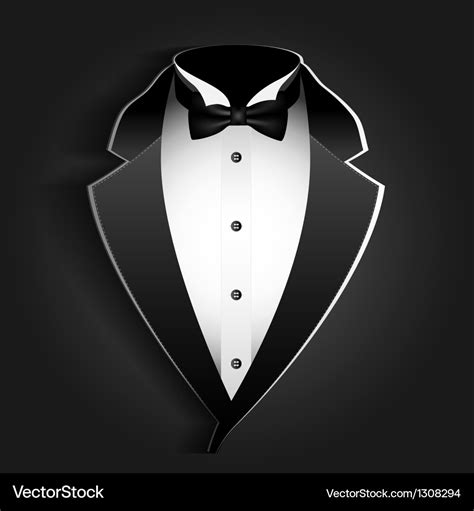 Tuxedo Paper Royalty Free Vector Image Vectorstock