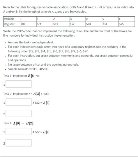 Solved Refer To The Table For Register Variable Association Solved Refer To The Table For Register Variable Association
