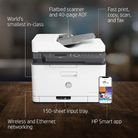 HP Color Laser MFP 179Fnw Printer Print Copy Scan Fax Wireless