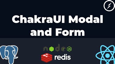 React Modal Form With Chakraui Part 11 Youtube