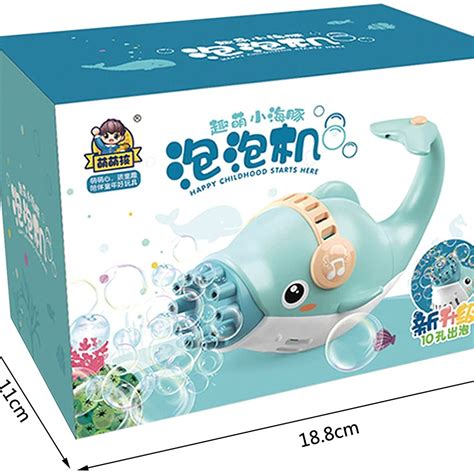 خرید و قیمت حباب ساز باتری خور طرح دلفینی رنگ آبی از غرفه ملی مارکت