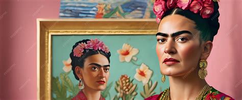 Premium Photo A Portrait Of Frida Kahlo The Iconic Mexican Artist