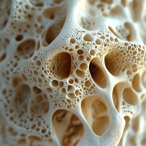 Macro Image Of Human Bone Structure Showcasing The Intricate Details