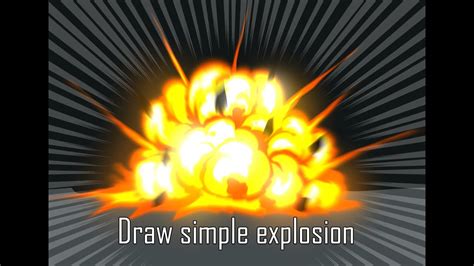 Realistic Explosion Drawing
