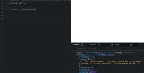 tf memory does not return reasons · issue 1942 · tensorflow tfjs