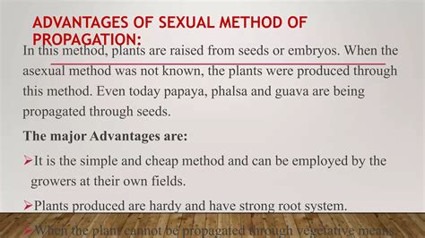 Sexual Asexual Prop Advantages Disadvantages Ppt