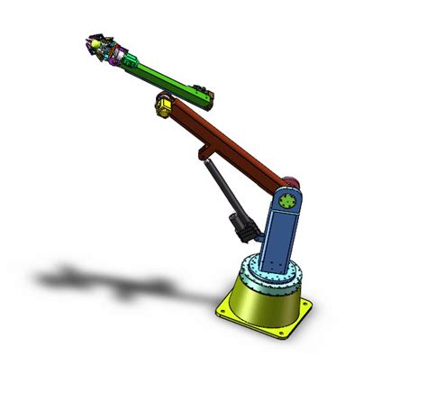 水果采摘机械手苹果采摘机械臂 SOLIDWORKS 2016 模型图纸下载 懒石网