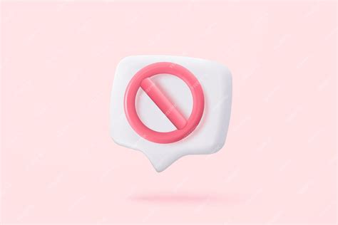 Premium Vector 3d Traffic Stop For Alert Notification Icon Negative