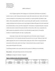 Buffers Lab Report Docx Denisse Lozano February Monday Pm Dr Scott Buckel