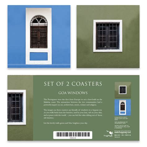 Coasters Set Of 2 Goa Windows Froggmag