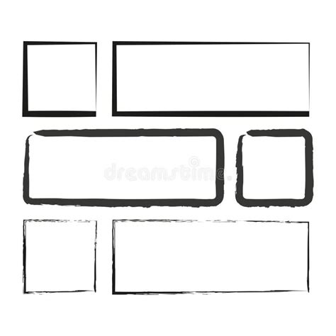 Free Hand Drawn Rectangles And Squares Vector Illustration Eps 10 Stock Vector Illustration