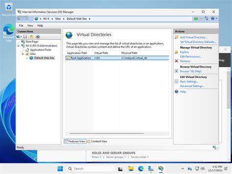 Windows Server 2025 Iis Configure Virtual Directory Server World