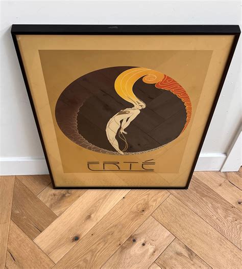 Framed Art Déco Fine Art Bondage Poster By Erté 1970s For Sale At 1stdibs