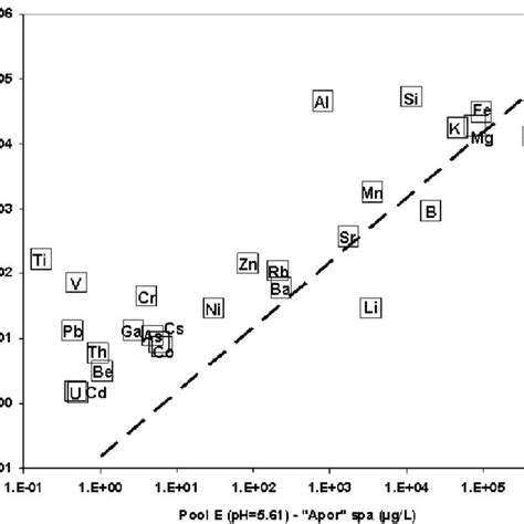 Log Log Reciprocal Plot Between The Solutes Concentrations Determined