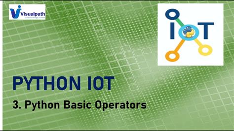 3 python basic operators python iot tutorials visualpath youtube