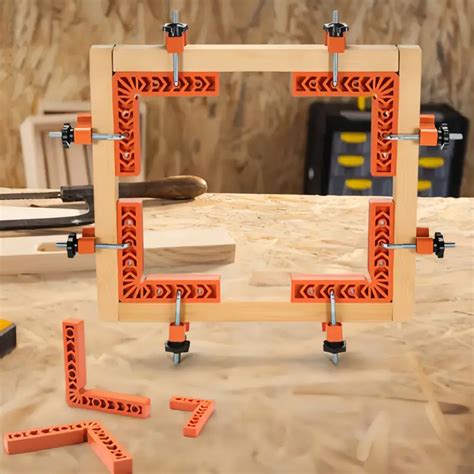 1세트 90도 직각 위치 규칙 클램프 정사각형 위치 지정 3인치 4개 4인치 4인치 정사각형 자 8개 클램프 Temu