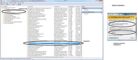 windows sbs2008 remoteapp certificate not trusted tried everything