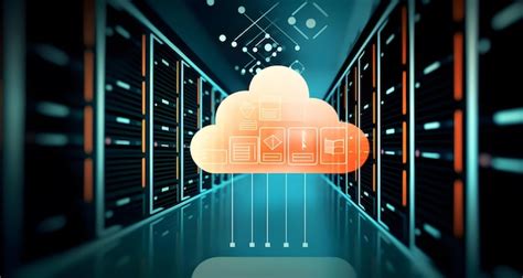 Premium AI Image Cloud Data Storage Database Concept AI Generated