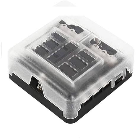 6 Way Or 12 Way Blade Fuse Box Kit With Negative Bus Bar 70amp Ready Made Leads Mixed Fuses