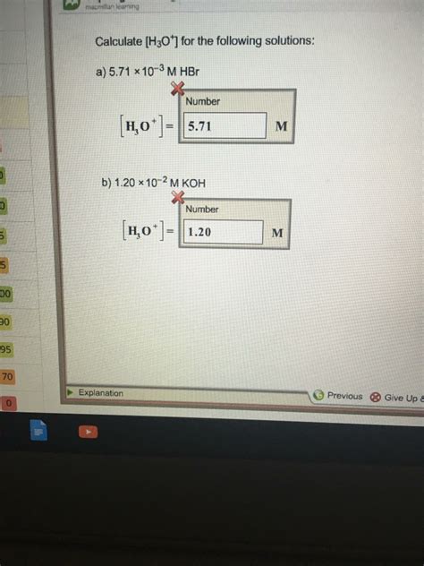 Solved Macnellan Learning Calculate H30 For The Chegg Com