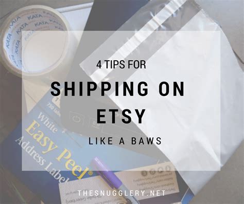 Tips For Shipping On Etsy Like A Baws The Snugglery