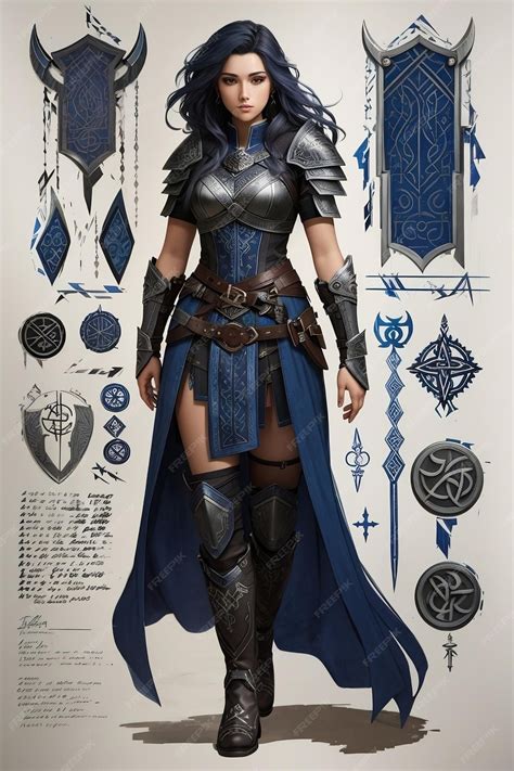 Premium Photo Game Character Design Sheet