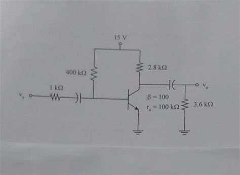 Solved A Sketch Ac Equivalent Circuit Using Re Model B Chegg