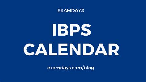 IBPS Exam Calendar Exam Dates Schedule PDF Download