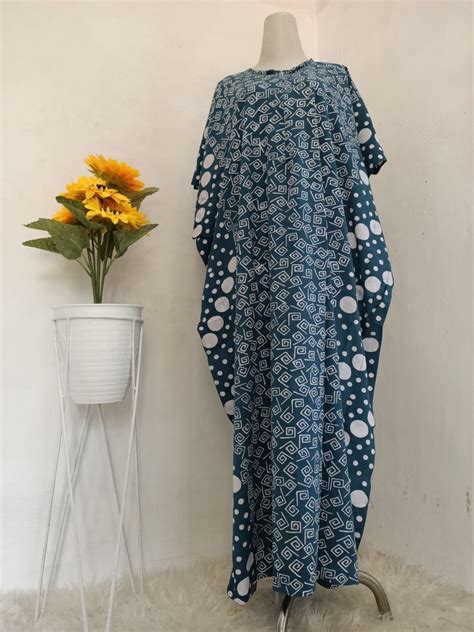 Daster Lowo Soft Navy Kain