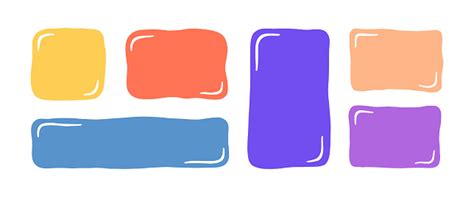 손으로 그린 미니멀 한 따옴표 포스터 세트 따옴표 프레임 빈 템플릿 세트입니다 격리된 텍스트 상자입니다 빈 음성 거품을 색칠합니다 흰색 배경의 벡터 그림 0명에 대한 스톡