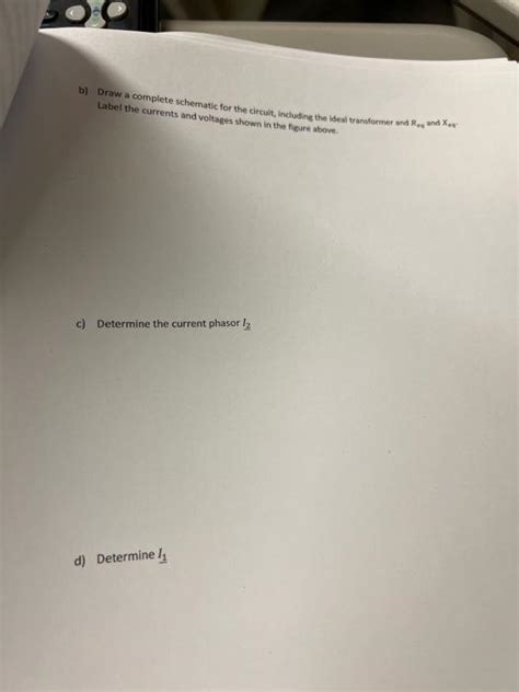 Solved Problem Points A Real Transformer Is Chegg
