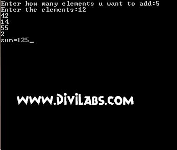 Write A C Program WAP To Calculate The Sum Of Elements Using Pointers