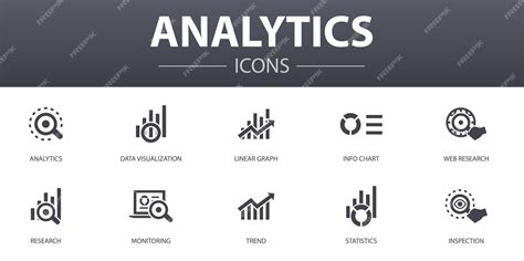 Premium Vector Analytics Simple Concept Icons Set Contains Such Premium Vector Analytics Simple Concept Icons Set Contains Such